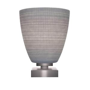 Quincy 10 in. Graphite Accent Lamp with Glass Shade 5R1GP4082 - The ...