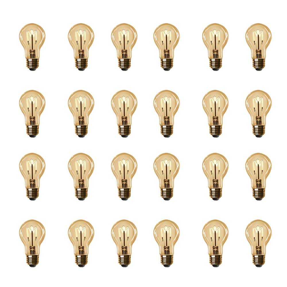 Feit Electric 40-Watt Equivalent A19 Dimmable H Shape Filament Amber ...