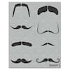 Stencil1 Moustache Stencil (8-Pack) S1_8P_14 - The Home Depot