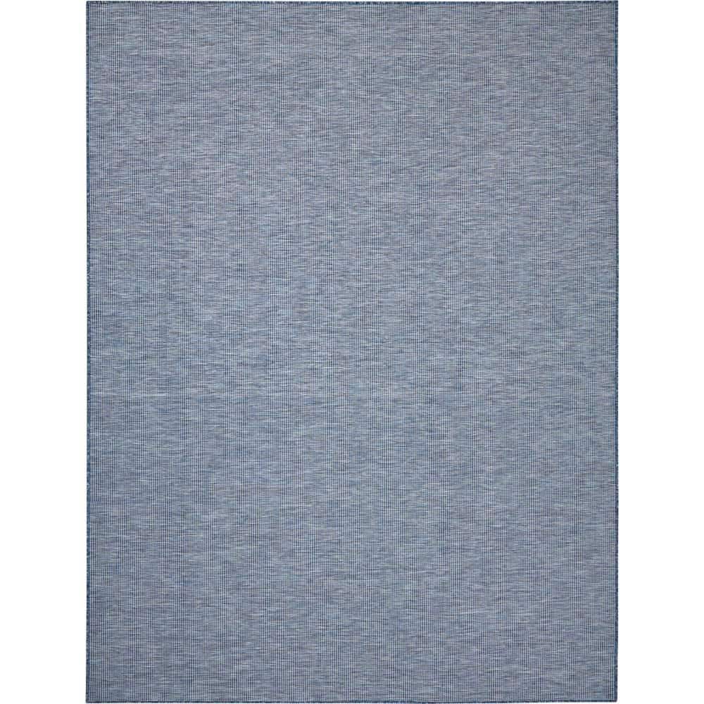 Nourison Positano Navy Blue 9 ft. x 12 ft. Solid Contemporary Indoor ...