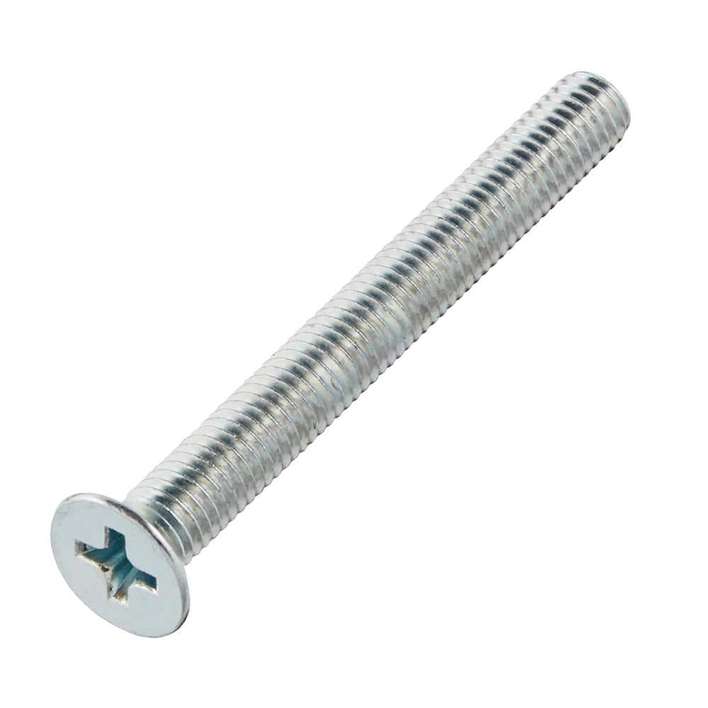 Everbilt M5-0.8x45mm Zinc Flat Head Phillips Drive Machine Screw 2 ...