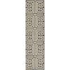 Unique Loom Athens Greek Key Black 2' 7 x 10' 0 Runner Rug 3124991 ...