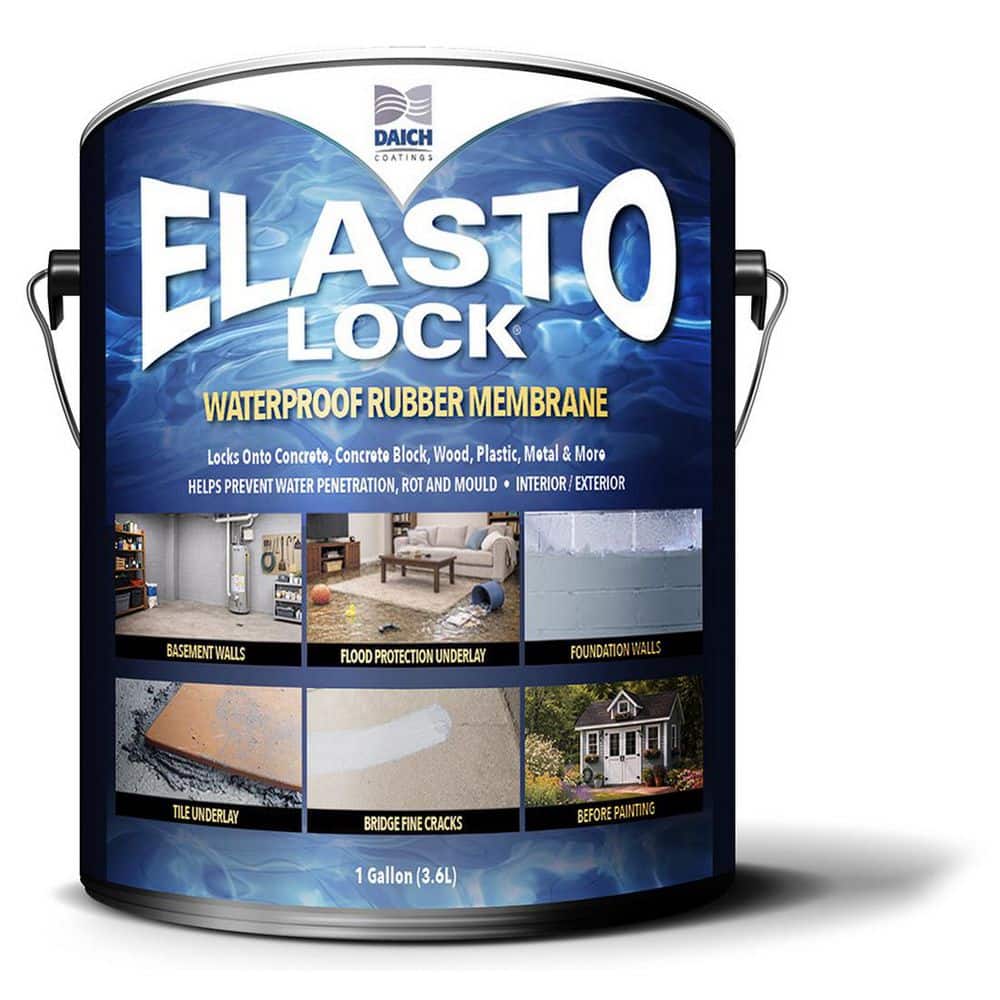 DAICH 1 Gal. Gray Exterior Damp-Proof Rubber Membrane Coating and ...