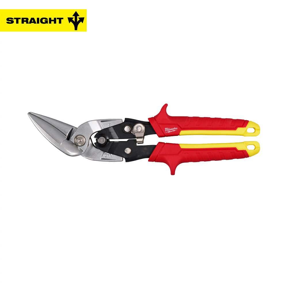 Milwaukee 10 in. Straight-Cut Offset Aviation Snips 48-22-4562 - The ...