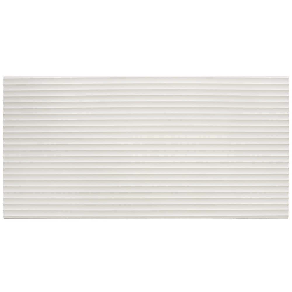 Apollo Tile Imprint 4 in. x 4 in. Matte Soft White Porcelain Fluted ...