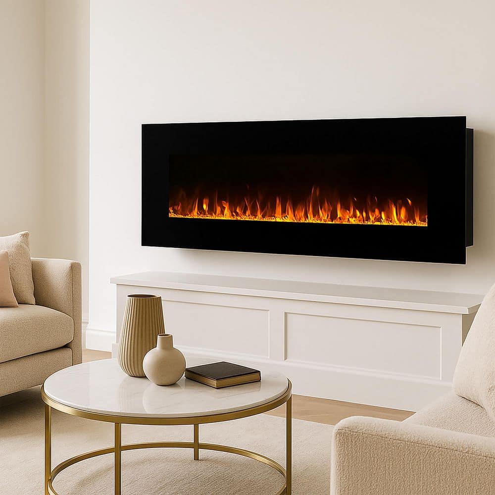 Reviews for Northwest 54 in. Wall Mounted LED Fire and Ice Electric ...