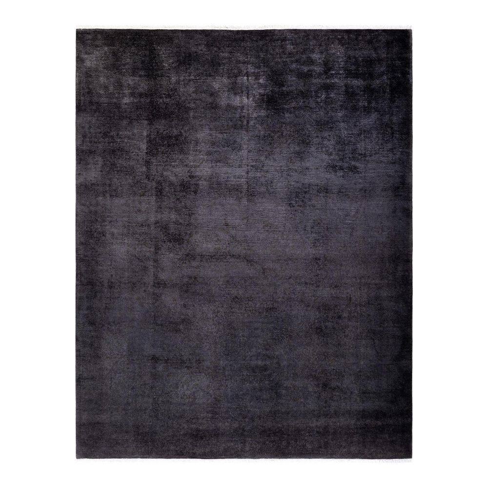 Chloe & Olivia Home Overdyed Gray 8 ft. 1 in. x 10 ft. 4 in. Wool ...