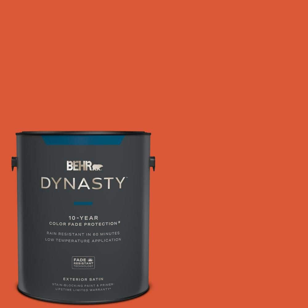 BEHR DYNASTY 1 gal. #P190-7 Inferno Satin Enamel Exterior Stain ...