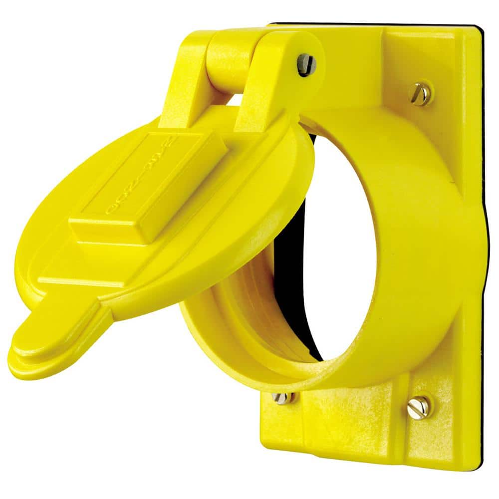 Leviton 1-Gang 2.15 in. Dia Weather-Resistant Thermoplastic Glass ...