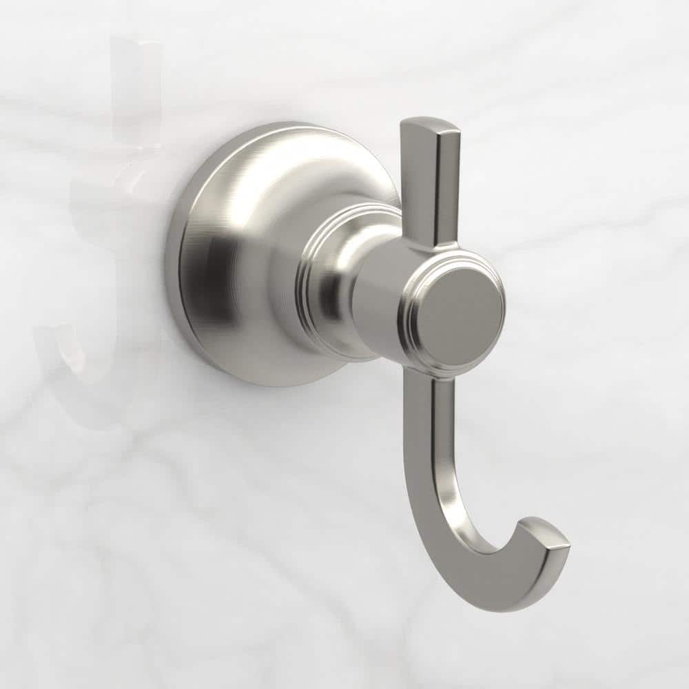 Glacier Bay Hoyt J-Hook Robe Hook in Brushed Nickel BTH-003-R3017BN - The Home Depot