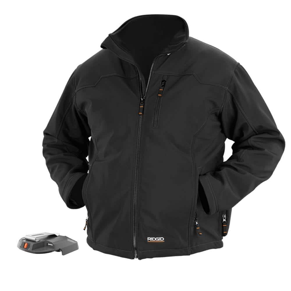 RIDGID X4 Men's Large Black Heated Jacket Bare Tool R8702B - The Home Depot