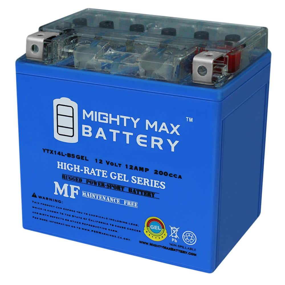 MIGHTY MAX BATTERY YTX14L-BS GEL Battery for Harley-Davidson 500CC ...