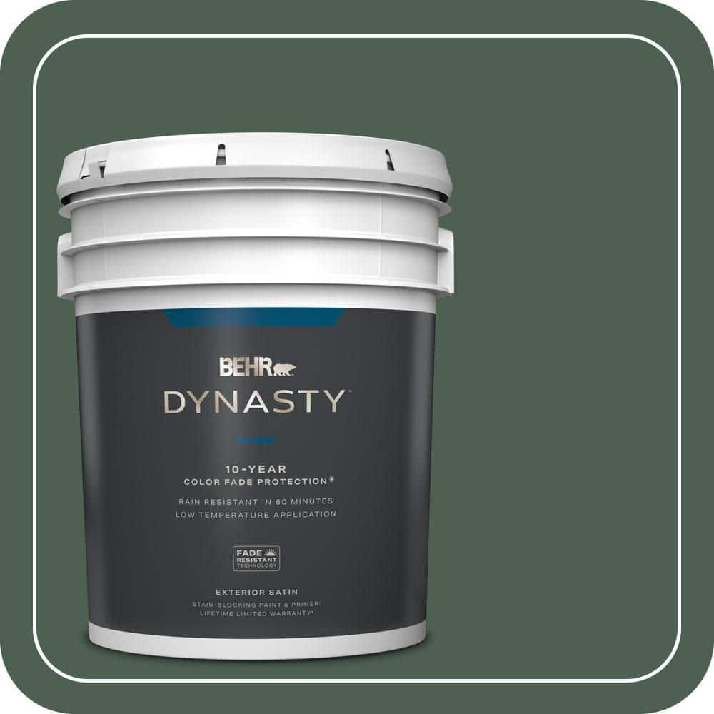 BEHR DYNASTY 5 gal. #PPU11-20 Congo Satin Enamel Exterior Stain ...