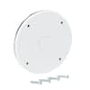 Commercial Electric 4 in. Round Blank Non-Metallic Weatherproof Cover ...