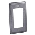 RACO 4 in. H x 2 in. W Steel Metallic 1-Gang Handy Box Cover for GFCI ...
