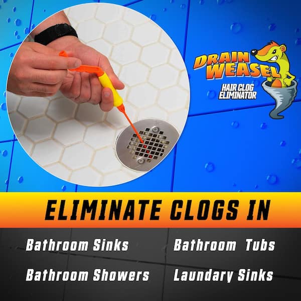 Drain Weasel Drain Weasel Hair Clog Tool Starter Kit for Drain Cleaning ...