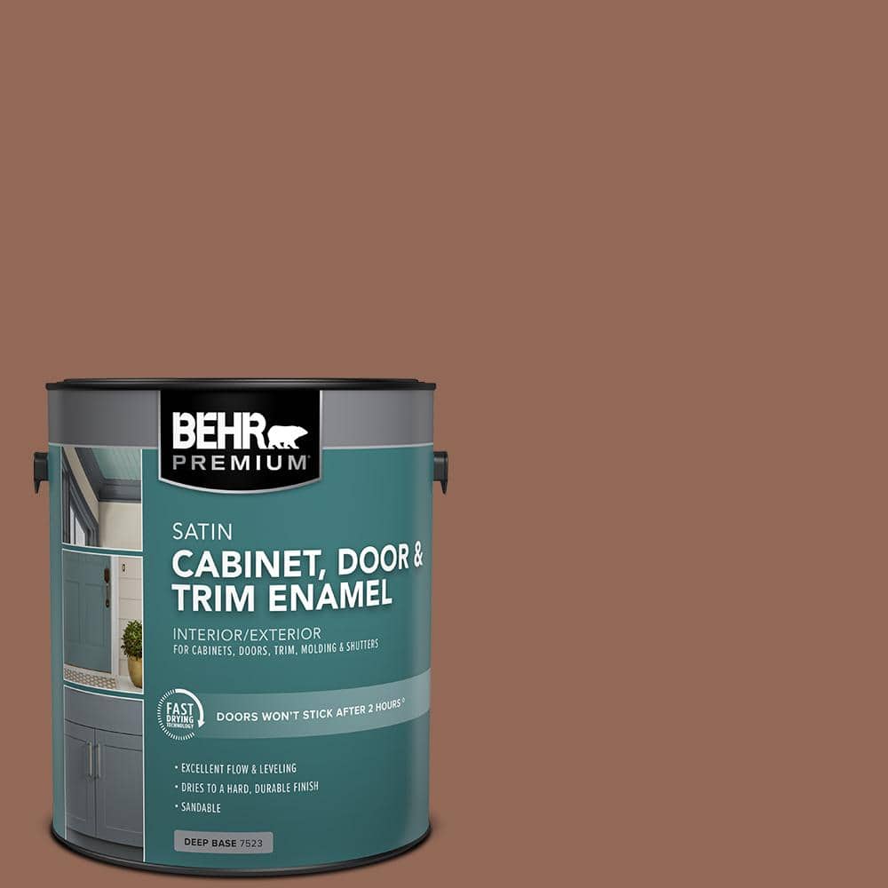 BEHR PREMIUM 1 gal. #S190-6 Rio Rust Satin Enamel Interior/Exterior ...