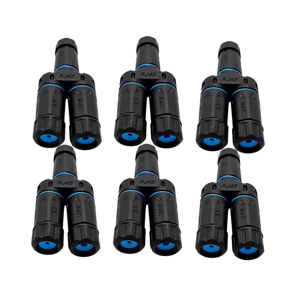 Micro Connectors, Inc Shielded IP68 Waterproof RJ45 Coupler Splitter ...