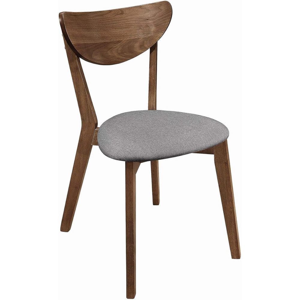 HOME IMPORTS EMPORIUM Brown/Gray Fabric Upholstered Wood Frame Dining ...