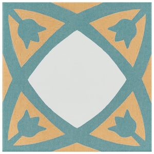 Merola Tile Revival Frame 7-3/4 in. x 7-3/4 in. Ceramic Floor and Wall ...
