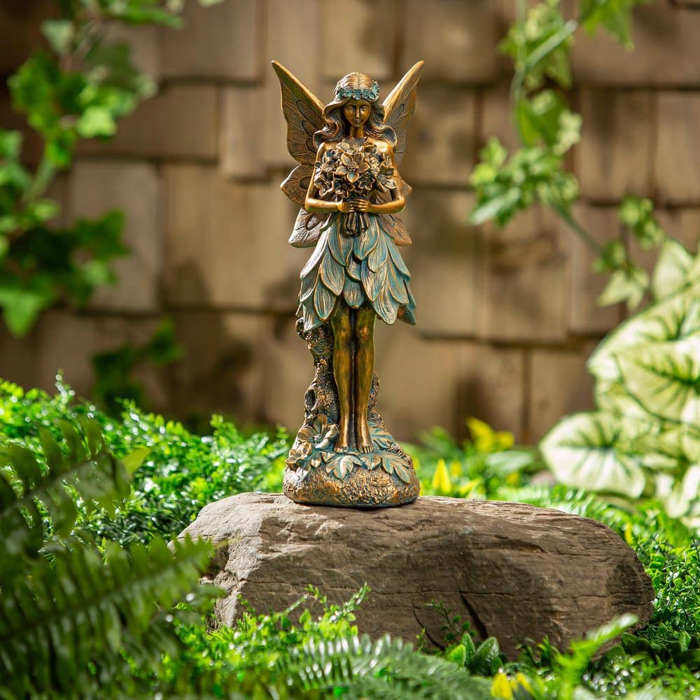 Evergreen 14 in. H Resin Fairy Garden Statue 2LA2696 - The Home Depot