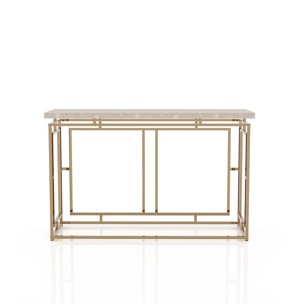 Furniture of America Hull 28.25 in.H Champagne Console Table IDF ...