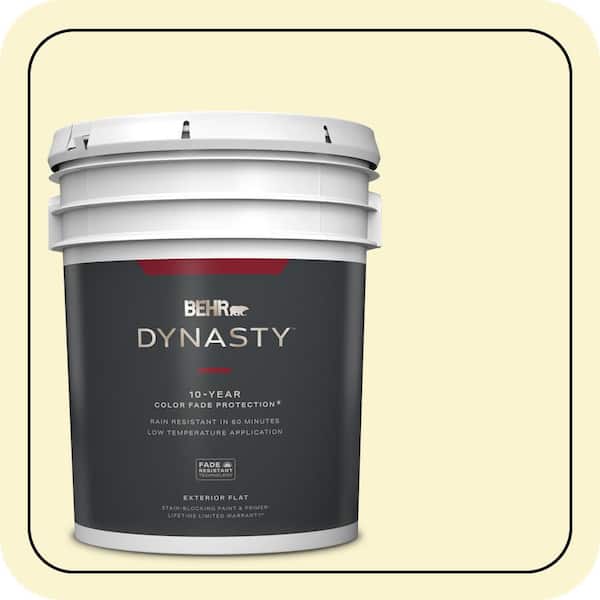 BEHR DYNASTY 5 gal. #P310-1 Effervescent Flat Exterior Stain-Blocking ...