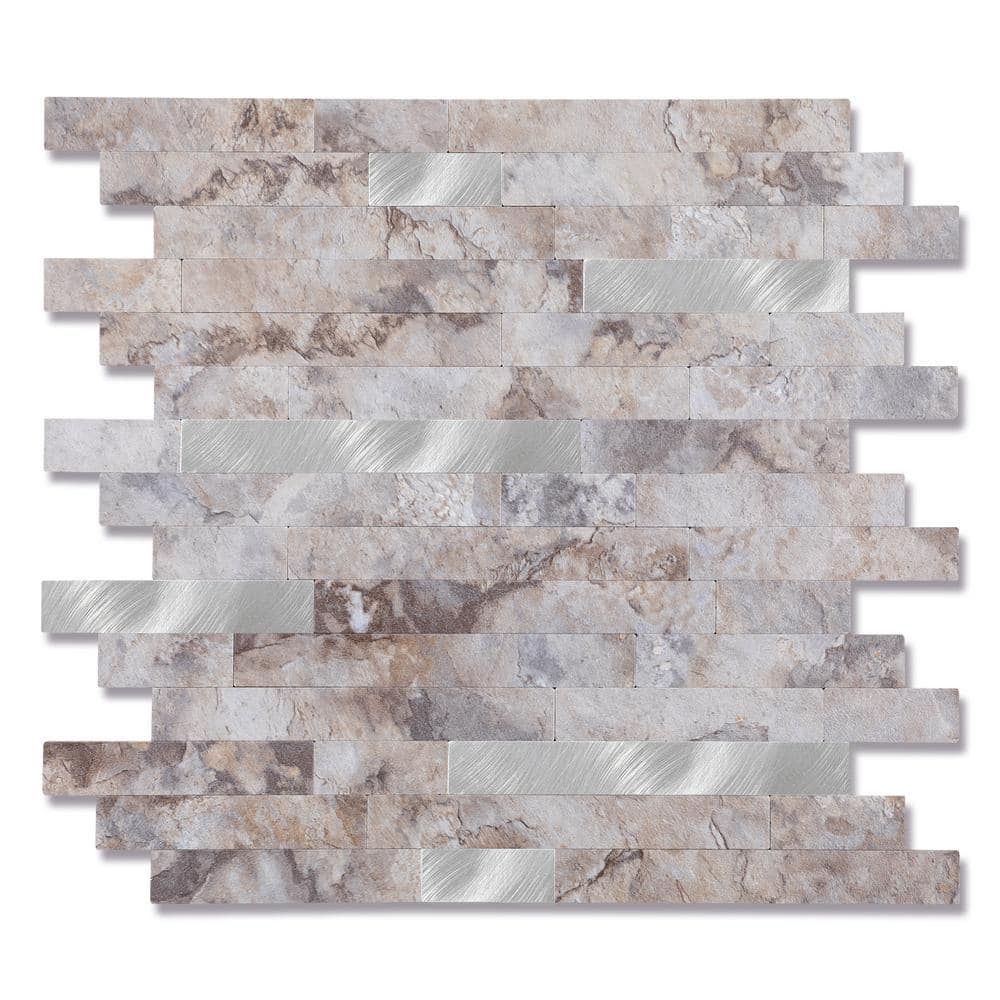 Reviews for Yipscazo Marble Collection Perisa 12 in. x 12 in. PVC Peel and Stick Tile (5 sq. ft ...