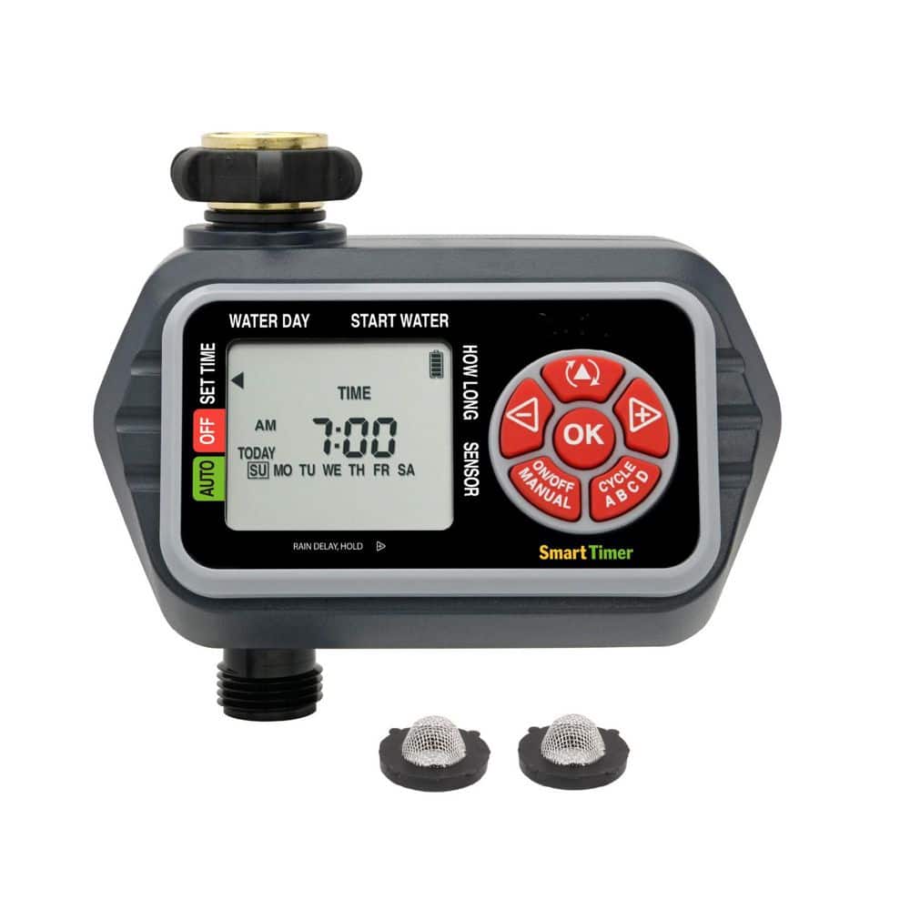 Smart Programmable Digital Water Timer with LCD Display for Garden ...