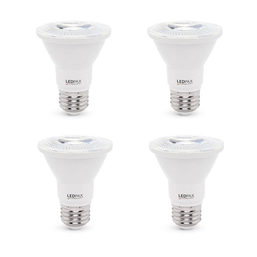 Ledpax Technology 50-Watt Equivalent PAR20 Dimmable LED Light Bulb (4 ...