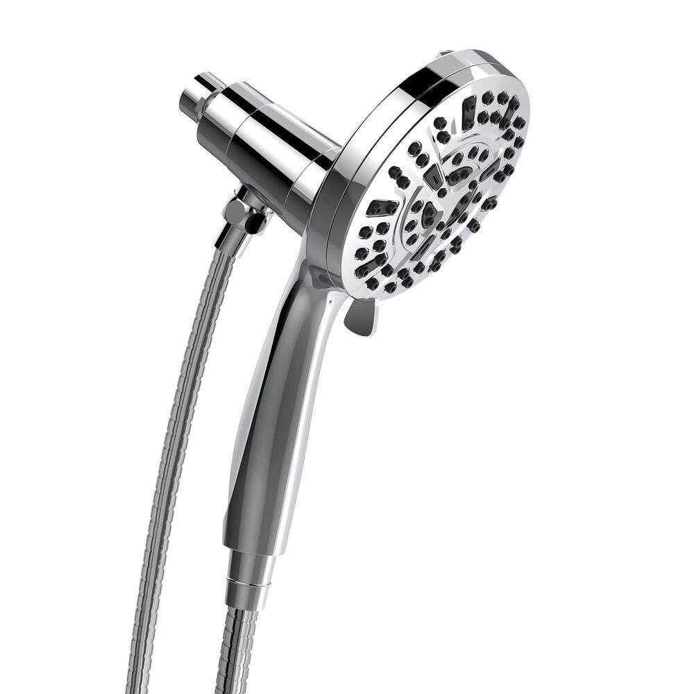 EVERSTEIN 10-Spray Wall Mount Magnetic Handheld Shower Head with ...