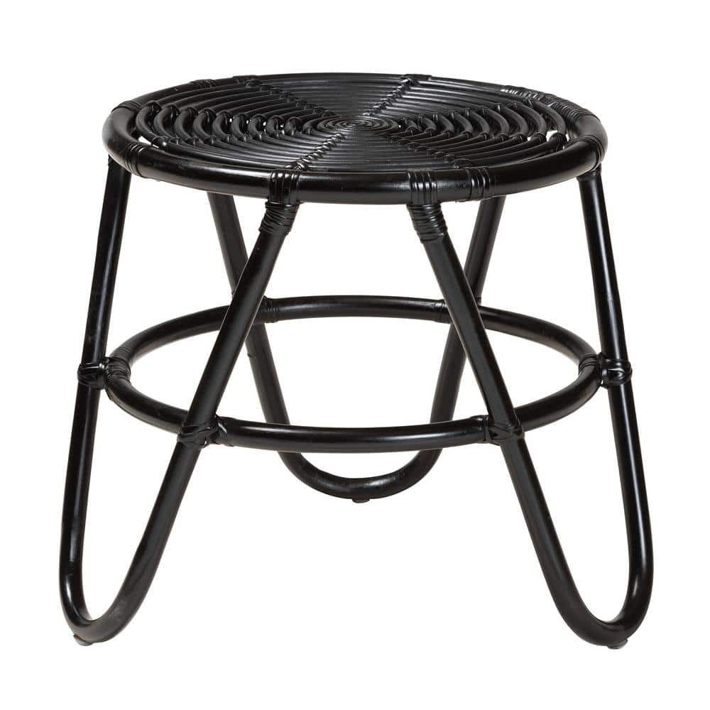 Reviews for bali & pari Pertessa 17.7 in. Black Round Natural Rattan ...