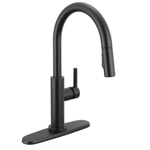 Delta Nicoli Single Handle Pull Down Sprayer Kitchen Faucet in Chrome ...