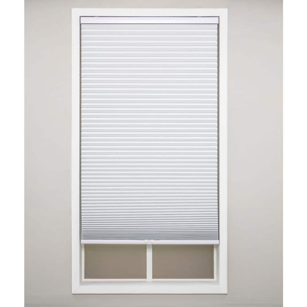 Eclipse White Cordless Blackout Polyester Cellular Shades - 62 in. W x ...