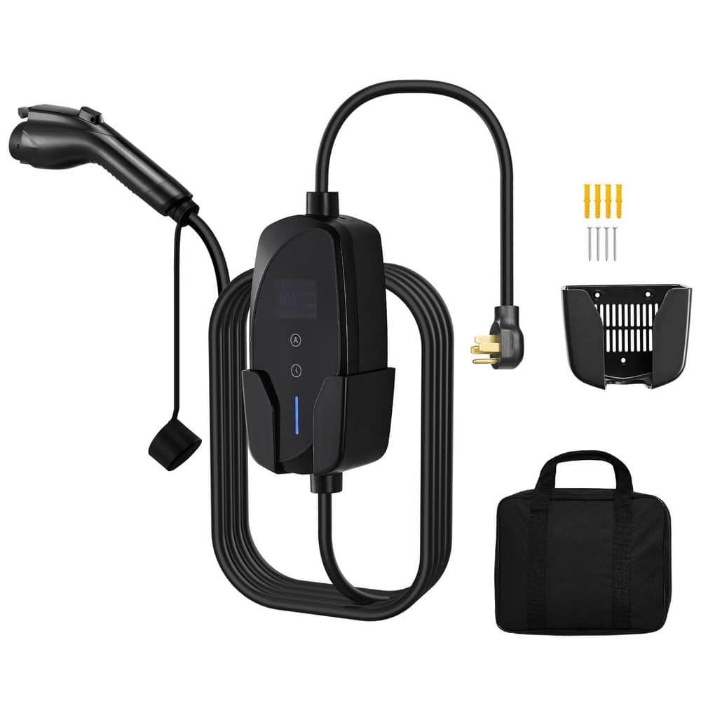 SKYSHALO Level 2 EV Charger 40 Amp Adjustable Current 240V Electric ...