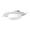 NICOR 6 in. White Recessed Lexan Drop Opal Trim 17509 - The Home Depot