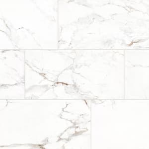 Daltile Kesler Marble Avorio 24 in. x 48 in. Polished Porcelain Floor ...