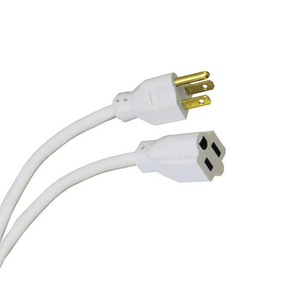 HDX 8 ft. 16/3 Outdoor Extension Cord, White SJTW1638WH - The Home Depot