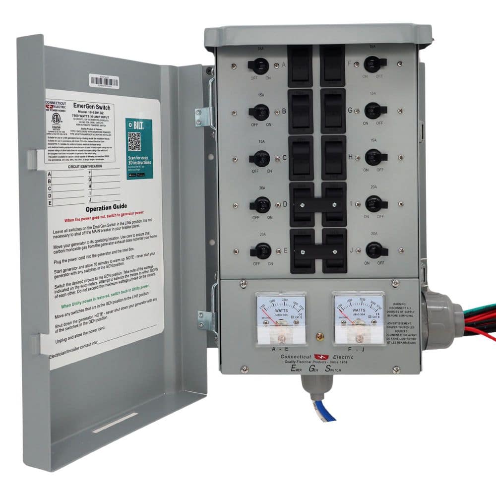 Connecticut Electric 30 Amp 240-Volt 7,500-Watt Non-Fused Type G2 ...