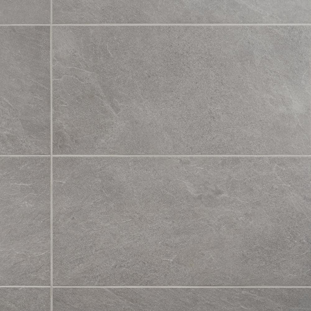 Ivy Hill Tile Monolith Silver Gray 11.81 in. x 23.62 in. Matte ...