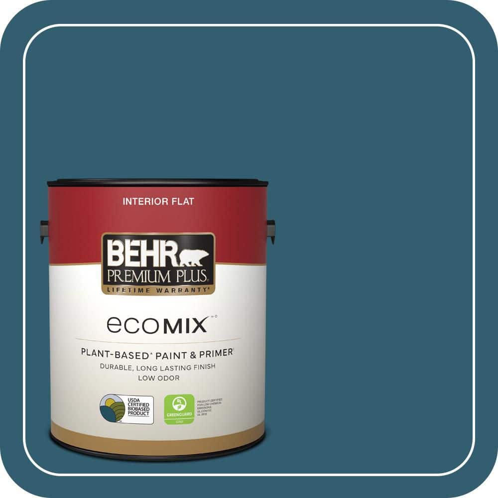 BEHR PREMIUM PLUS 1 gal. #ECC-13-3 Flowing River Flat EcoMix Plant ...