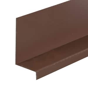 Amerimax Home Products 3 in. x 8 ft. Brown Galvanized Steel Deck Ledger ...