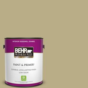 BEHR DYNASTY 8 oz. #S330-4 Fennel Seed One-Coat Hide Satin Enamel Stain ...