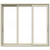JELD-WEN V4500 Multi-Slide 105 in. x 96 in. Universal Handing Low-E Desert Sand Vinyl 3-Panel ...