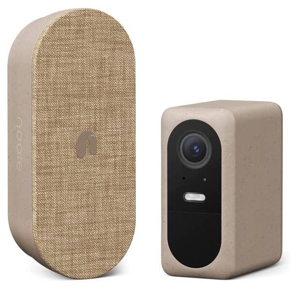 nooie Wired 2K Wi-Fi Battery Powered Indoor/Outdoor Home Security ...