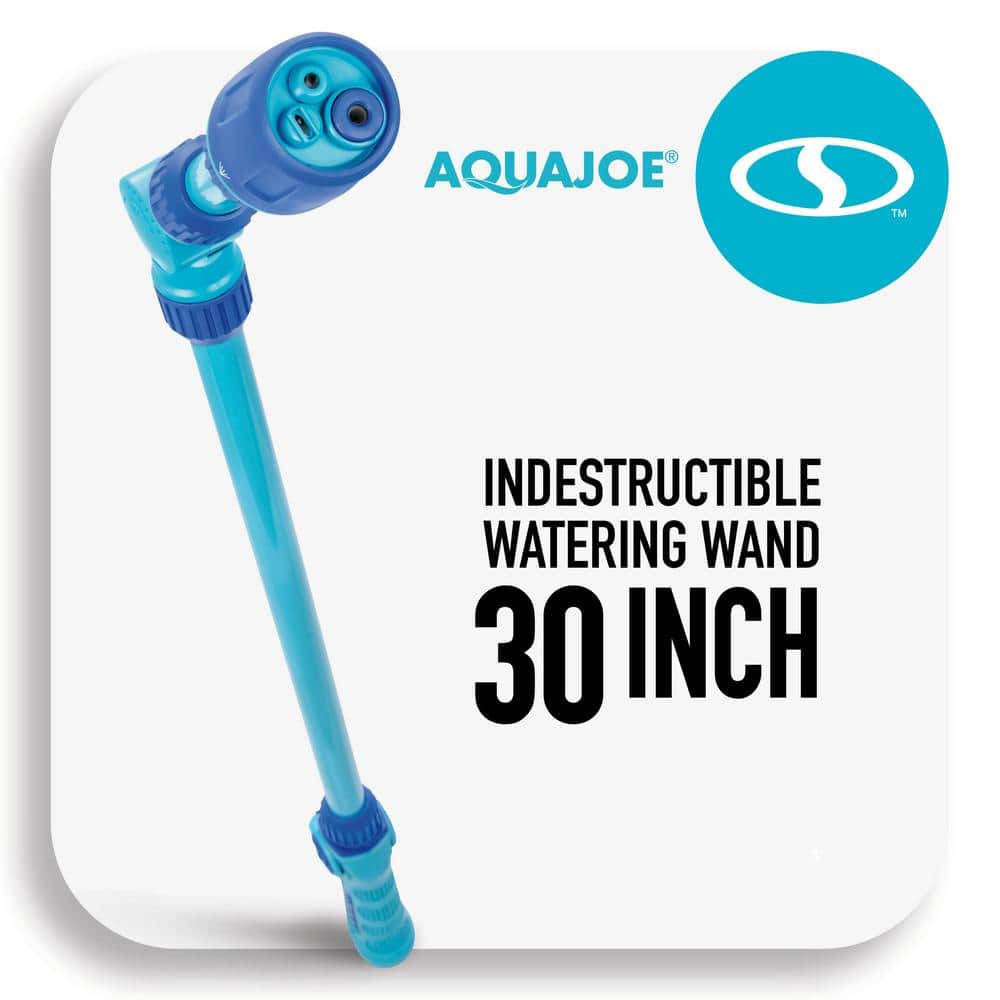 AQUA JOE 30 in. 3-Spray Pattern Telescoping Watering Wand with Tornado ...