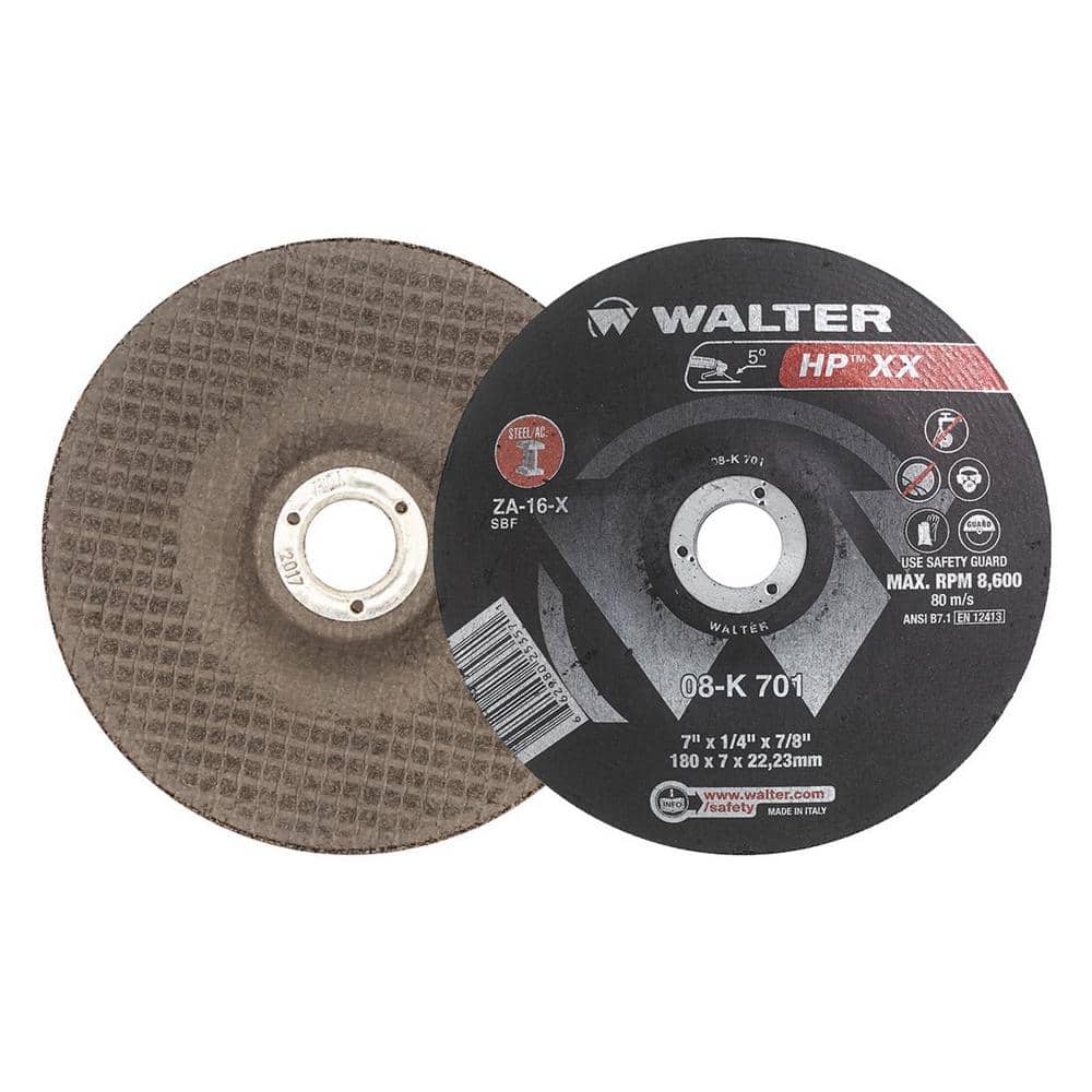 WALTER SURFACE TECHNOLOGIES HP XX 7 in. x 7/8 in. Arbor x 1/4 in. T28 ...