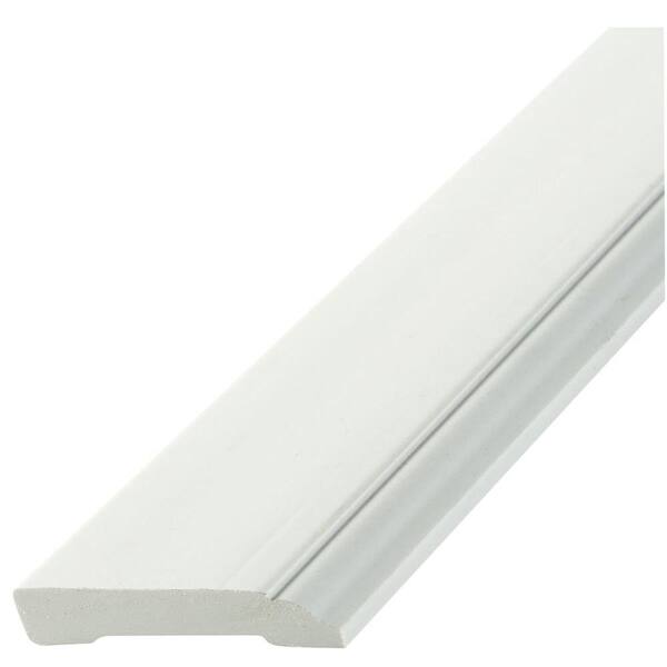 Alexandria Moulding WM 623 9/16 in. x 3-1/4 in. Vinyl Base Moulding ...