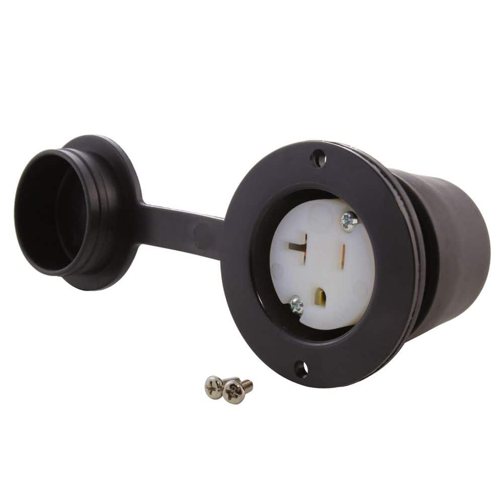 AC WORKS 15/20 Amp 125-Volt Household Flanged Outlet with Covers UL and ...