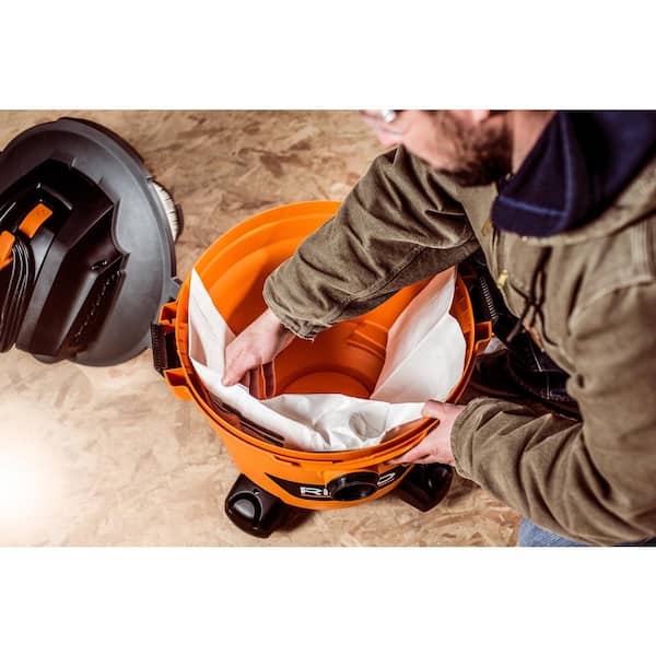 RIDGID High-Efficiency Size C Dust Collection Bags For 3 To 4.5 Gallon ...